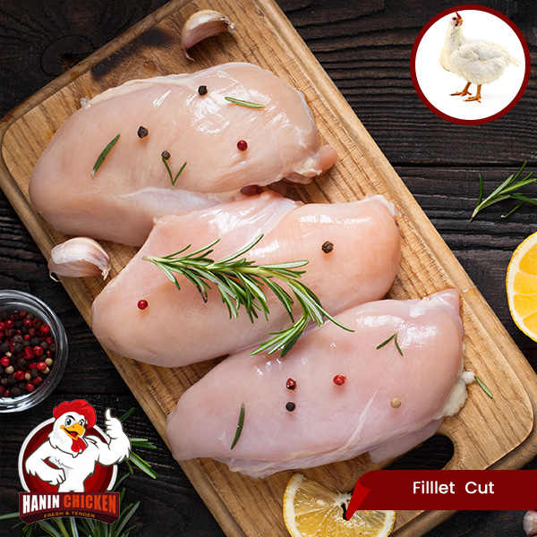 Fillet Cut (800g - 1.3kg) | Fresh White Chicken - Hanin Fresh Chicken ...